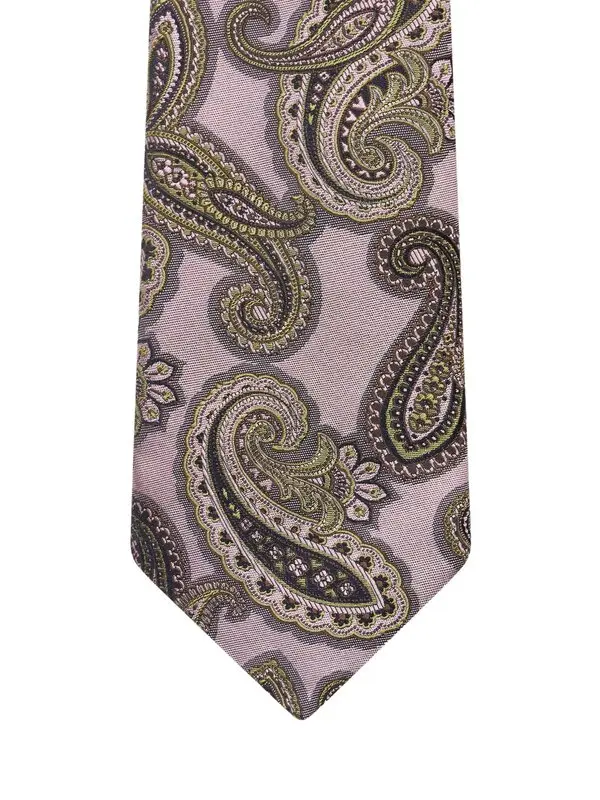 Etro Paisley Silk Jacquard Neck Tie