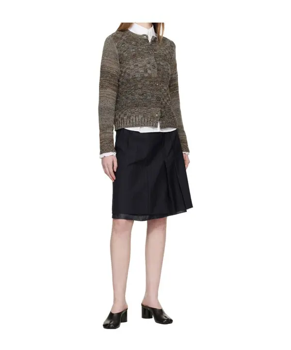 MAISON MARGIELA Wool Blend Knit Cardigan