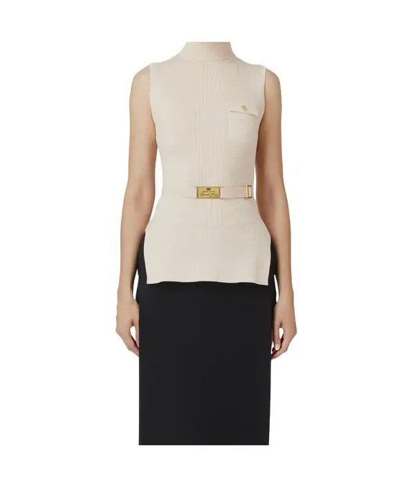 Elisabetta Franchi High-neck Sweater - Latex