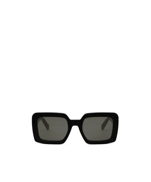 Celine Logo Sunglasses - Bright Black