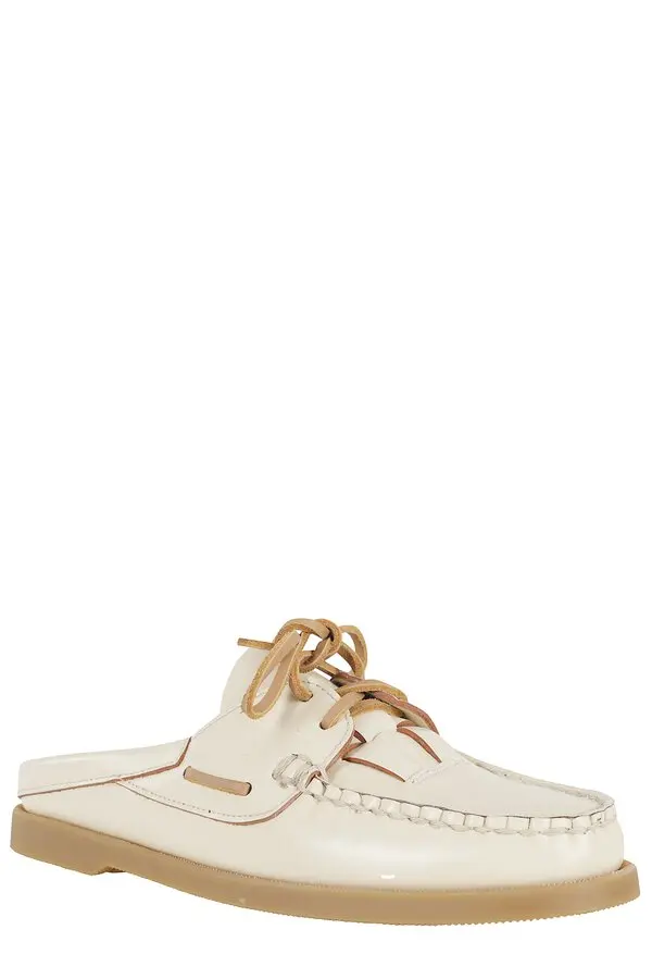 Hereu Moccasin Mules - White