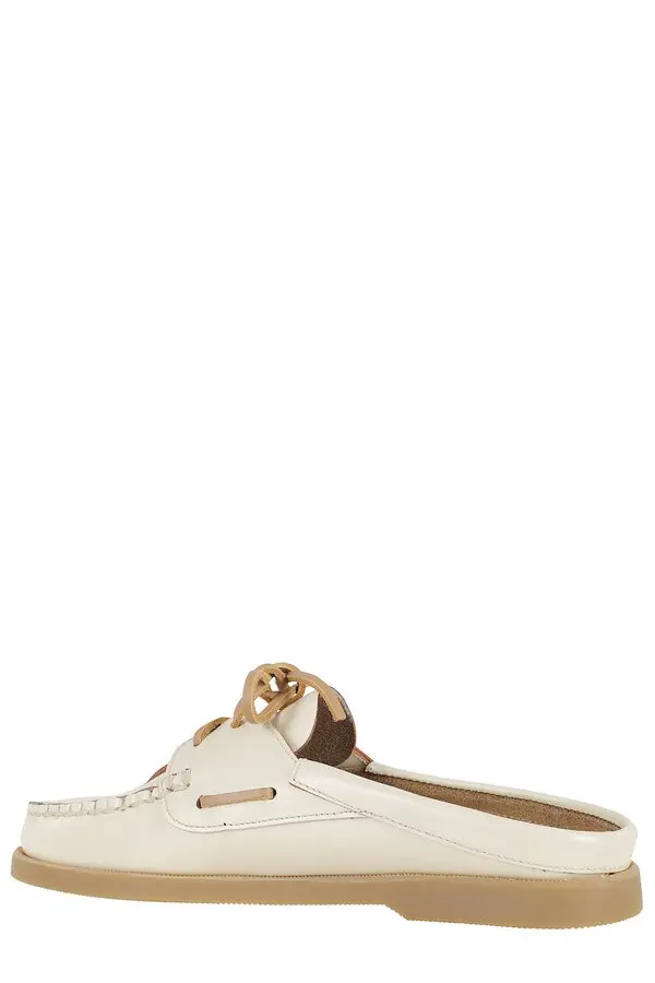 Hereu Moccasin Mules - White