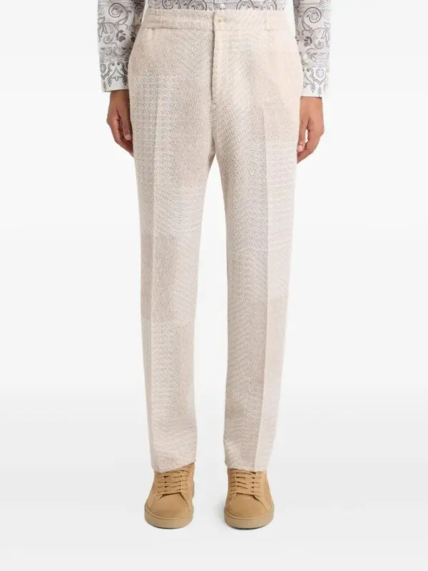 Etro Wool-blend Patchwork Trousers