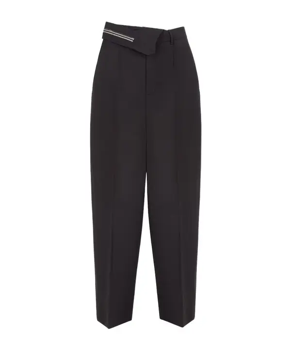 Fendi Straight-leg Tailored Trousers - Black