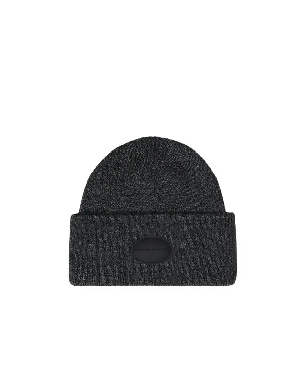 Alexander Wang Logo-patch Beanie - Charcoal-grey