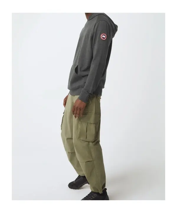 Canada Goose Knit Hoodie With Drawstring And Kangaroo Pockets - Gray