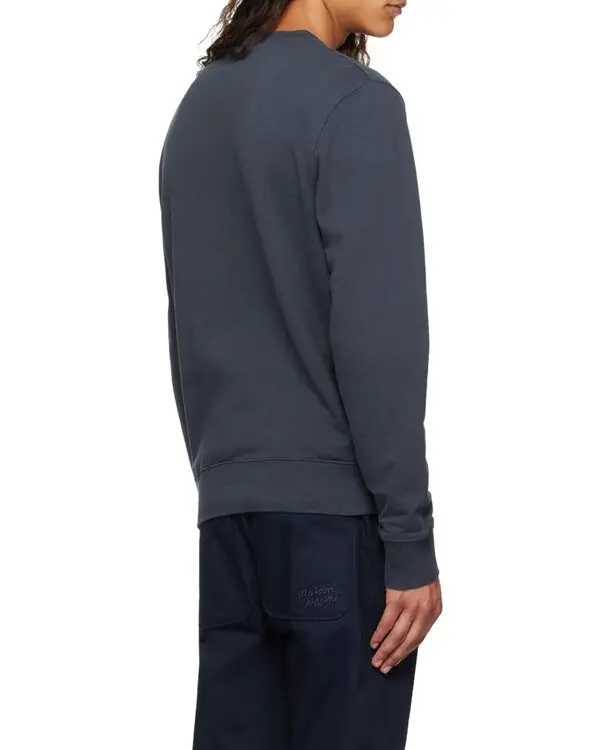 Maison Kitsuné Chillax Fox Crewneck Sweatshirt - Blue
