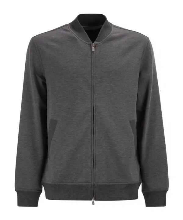 Brunello Cucinelli Zip Up Jacket - Black