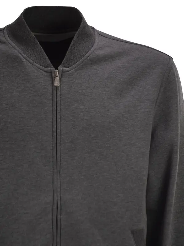 Brunello Cucinelli Zip Up Jacket - Black