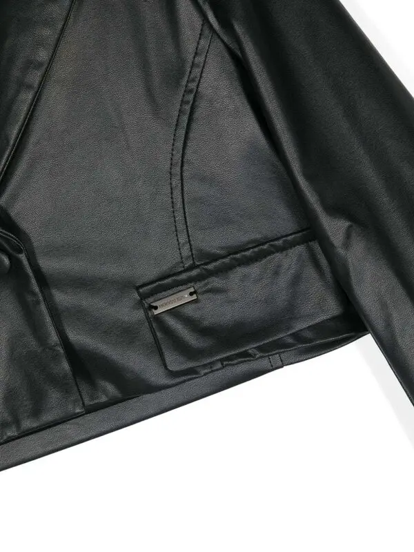 Monnalisa Single-breasted Cropped Blazer
