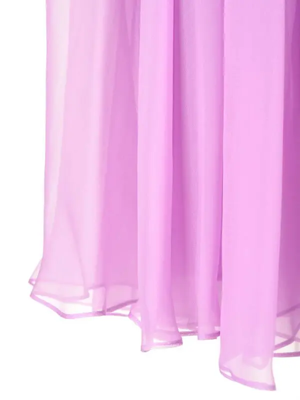 Max Mara Tulle Crewneck Sleeveless Dress