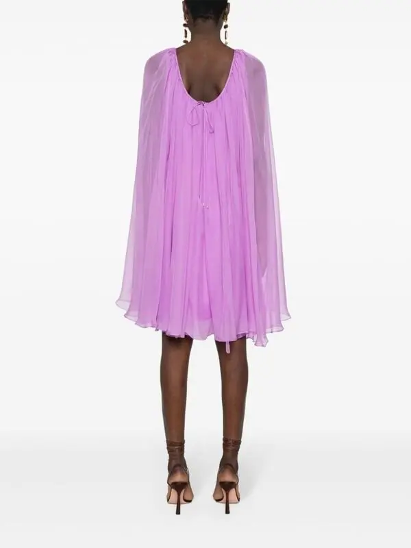 Max Mara Tulle Crewneck Sleeveless Dress