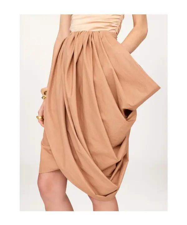 Chloé Draped Asymmetrical Skirt - Reef Shell