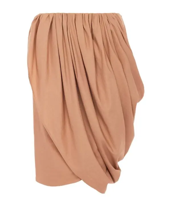 Chloé Draped Asymmetric Skirt - Shell Reef Color