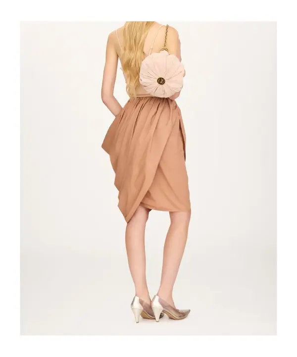 Chloé Draped Asymmetrical Skirt - Shell Reef Color