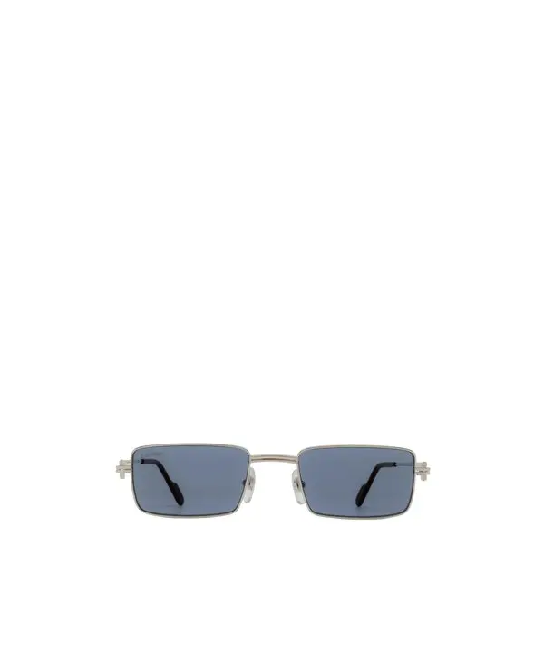 Cartier Rectangular Frame Sunglasses - Silver