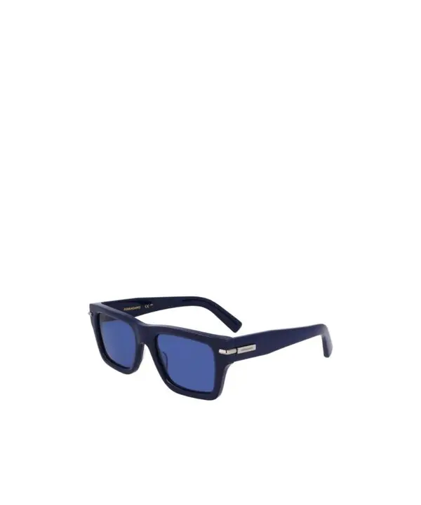 FERRAGAMO Geometric Frame Sunglasses - Blue