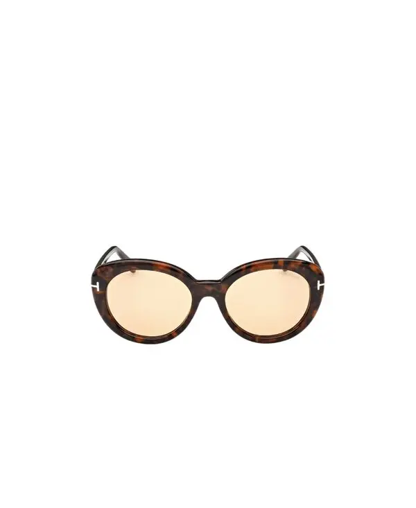 TOM FORD Round Frame Sunglasses - Nude