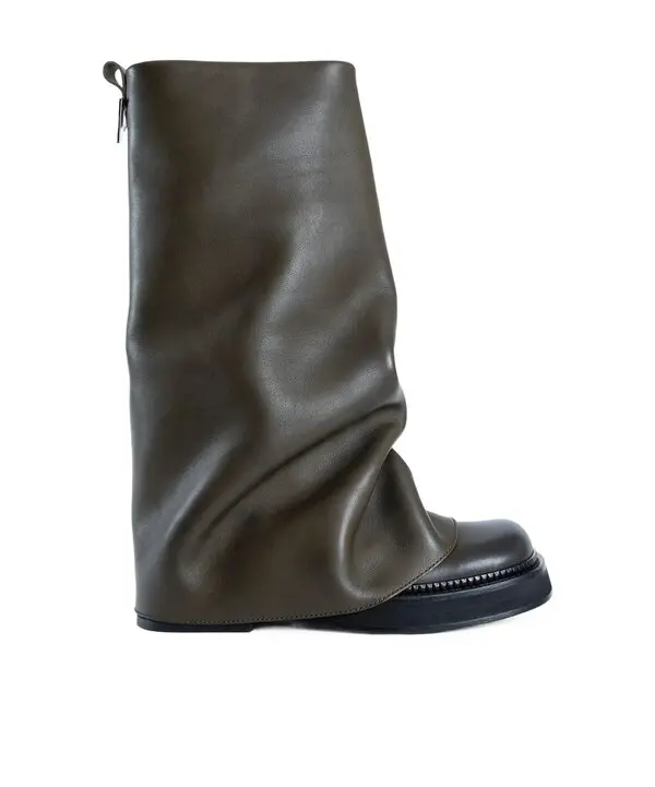 Attico Robin Combat Boots - Black