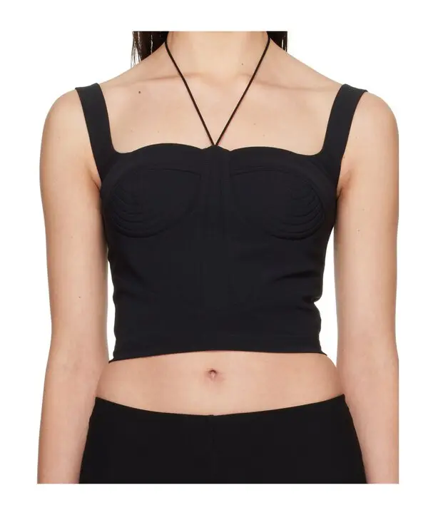 NENSI DOJAKA Sculpted Corset Top