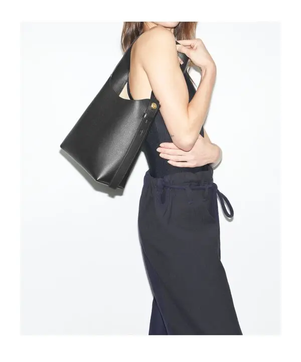 Tory Burch Romy Hobo Small Shoulder Bag - Black