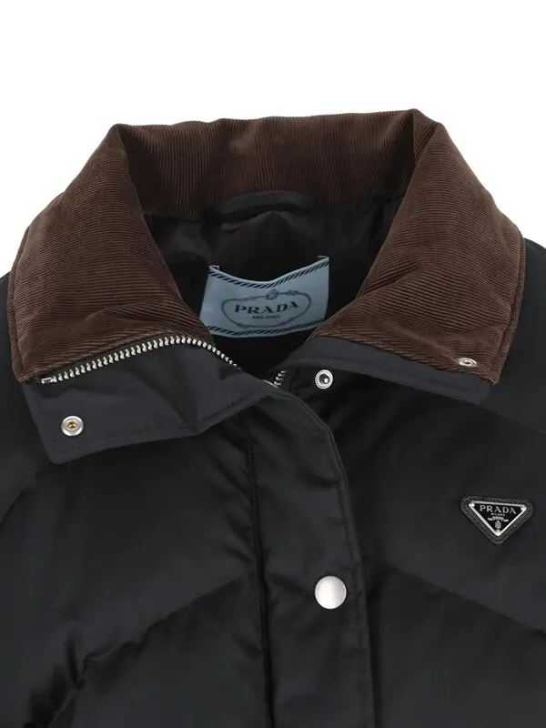 Prada Triangle Logo Button-up Jacket
