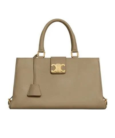 Celine Medium Appoline Bag In Calfskin - Brown