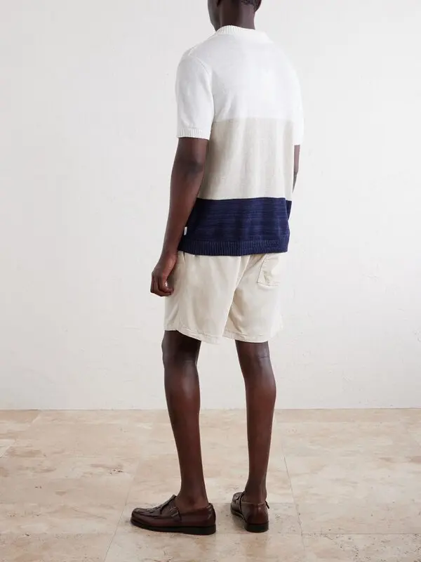 Onia Linen, Silk And Cotton-blend Polo Shirt