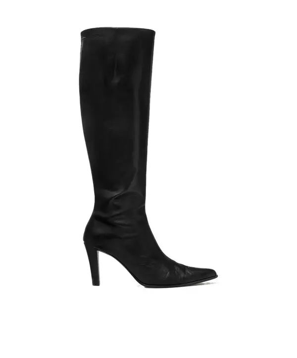 MAISON MARGIELA Pointed-toe High Heel Boots - Black