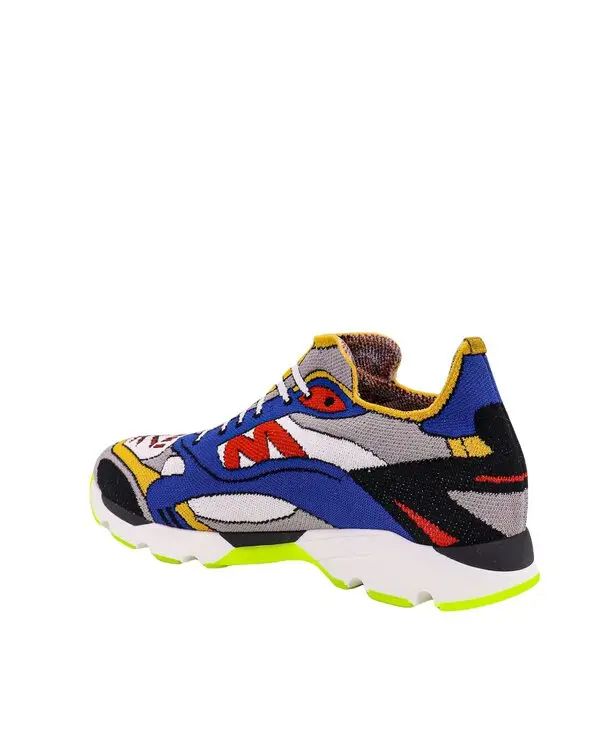 Marni Trompe L'oeil Printed Round Toe Sneakers