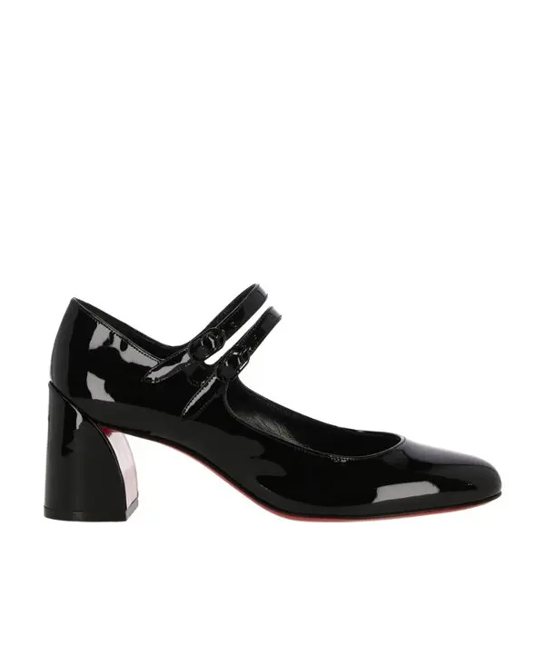 CHRISTIAN LOUBOUTIN Miss Jane Double-strapped Pumps - Black