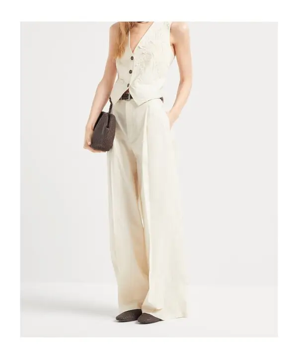 Brunello Cucinelli Tailored Wide-leg Trousers