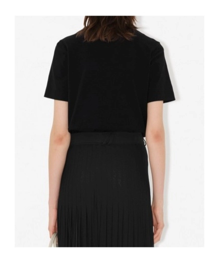Burberry Embroidered Logo Check T-shirt - Black