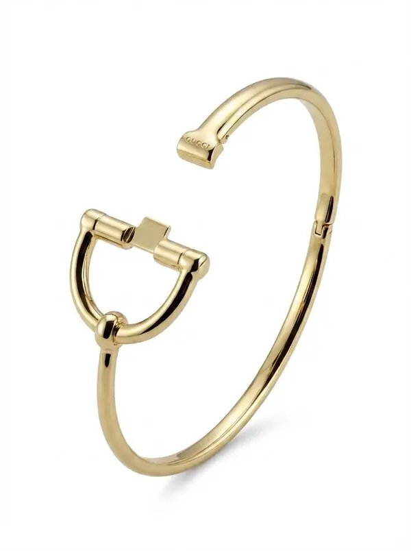 Gucci Half Horsebit Necklace - Gold Tone