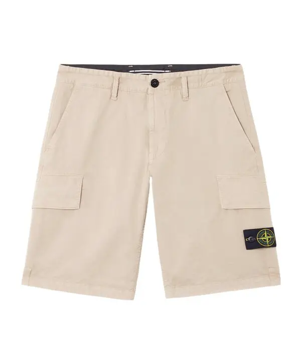 Stone Island Slim Fit Cargo Bermuda Shorts - Desert