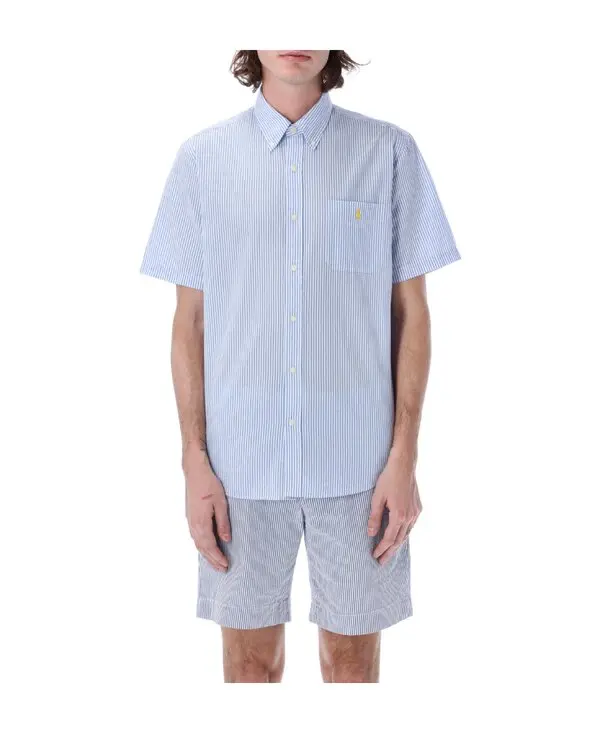 Polo Ralph Lauren Embroidered-logo Candy Stripe Shirt