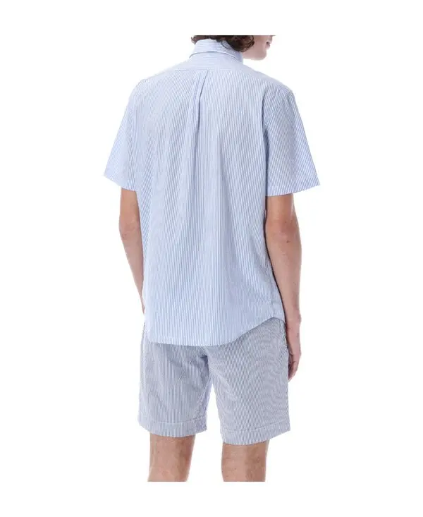 Polo Ralph Lauren Embroidered-logo Candy Stripe Shirt