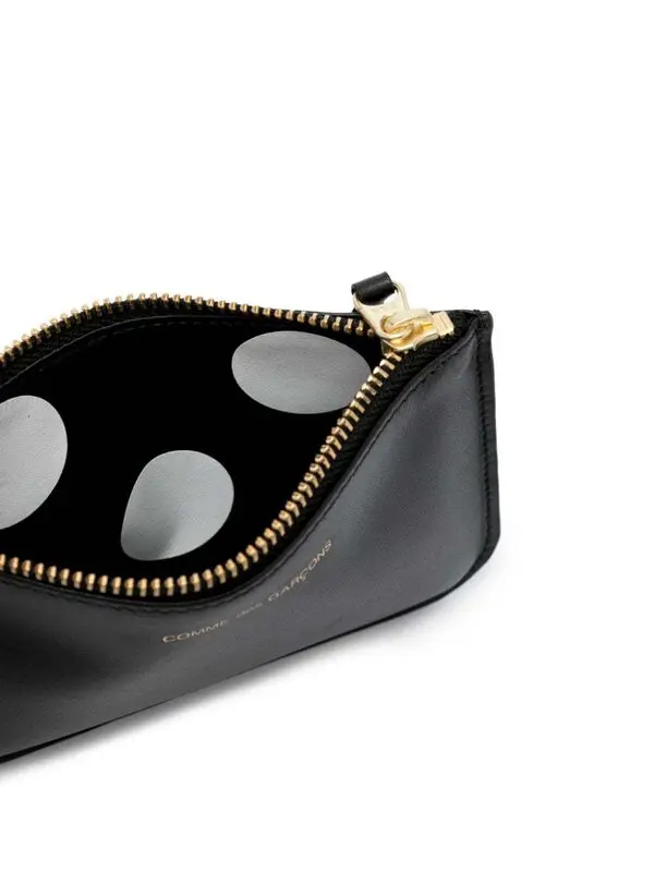Comme Des Garçons Logo-stamp Leather Coin Purse