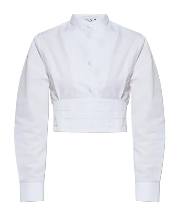 Alaïa Back Slit Shirt - White