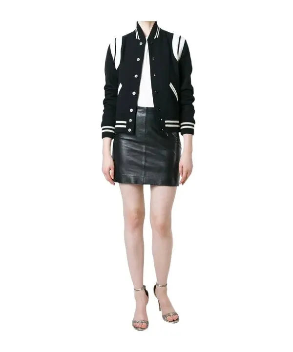 Saint Laurent Varsity Bomber Jacket - No