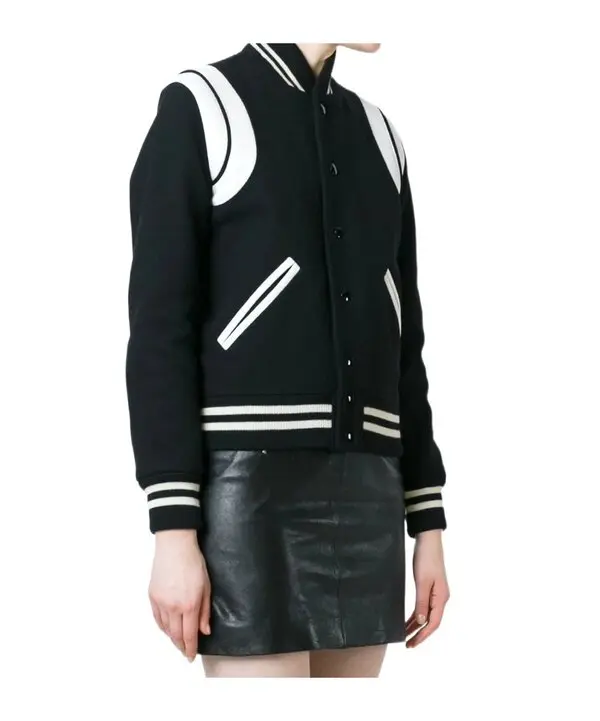 Saint Laurent Varsity Bomber Jacket - No