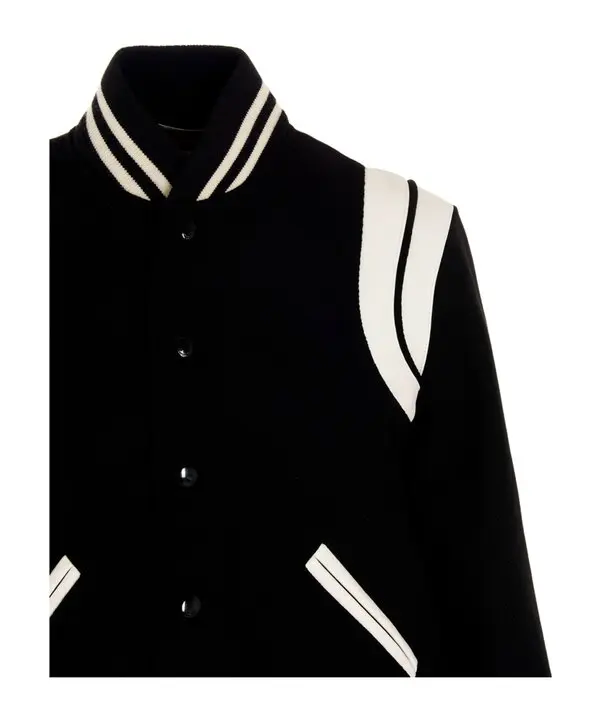 Saint Laurent Varsity Bomber Jacket - No