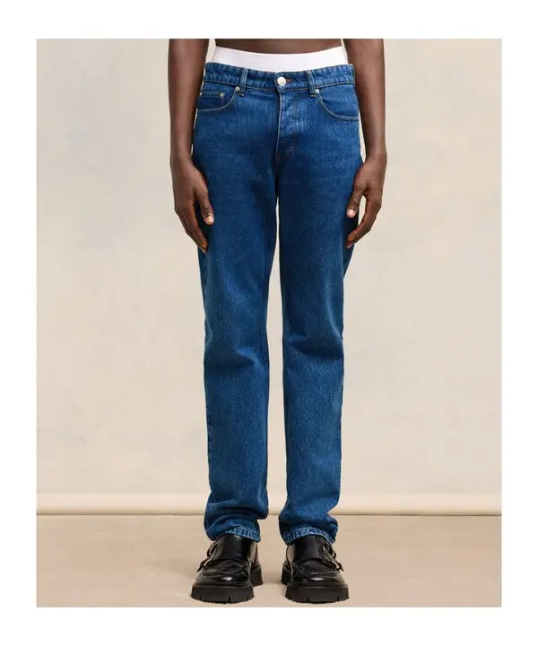 AMI Paris Mid-rise Straight-leg Jeans