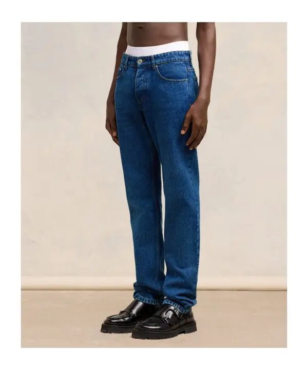 AMI Paris Mid-rise Straight-leg Jeans