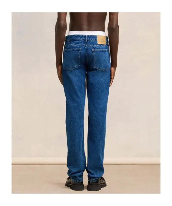 AMI Paris Mid-rise Straight-leg Jeans