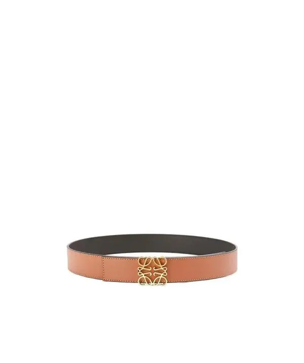 Loewe Logo Plaque Reversible Belt - Black