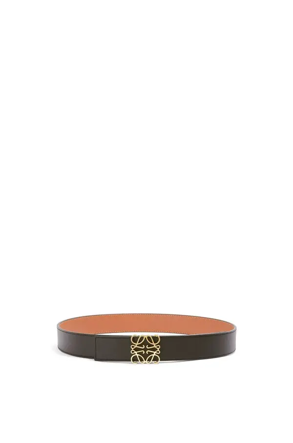 Loewe Logo Plaque Reversible Belt - Black
