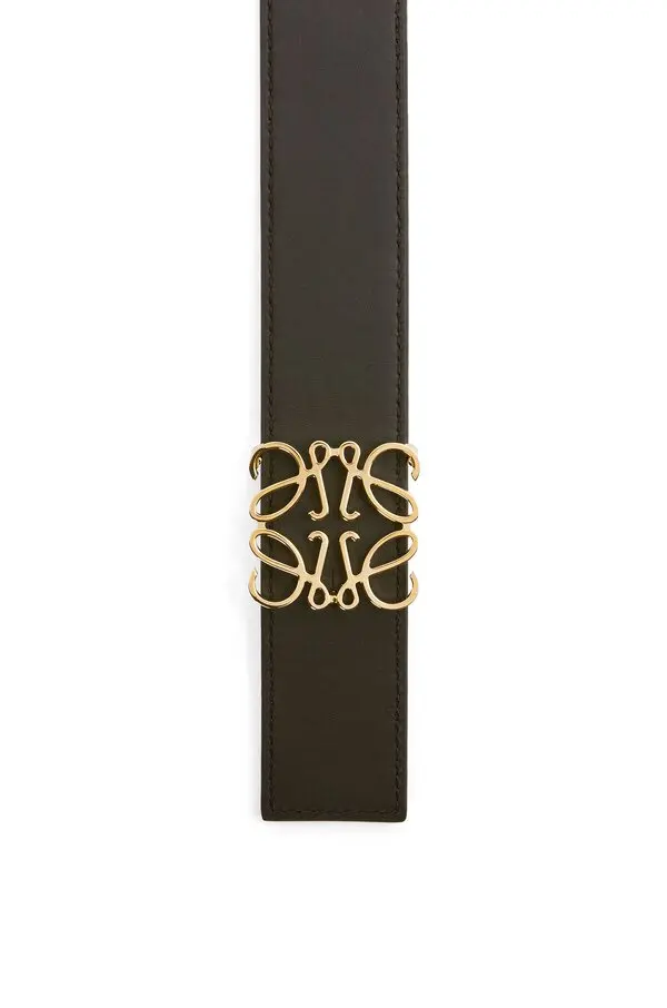 Loewe Logo Plaque Reversible Belt - Black