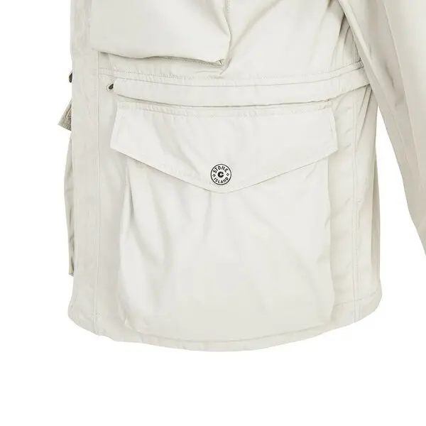 Stone Island Hooded Multi-pocket Utility Jacket - Pearl Grey