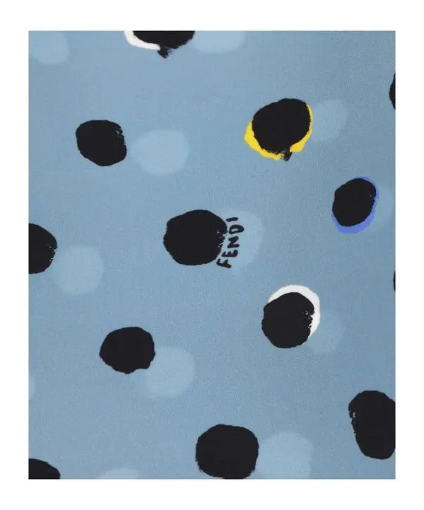 Fendi Polka Dot One-piece Swimsuit - Blue